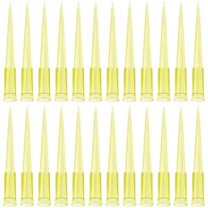 oiiki 200ul pipette tips, 1000pcs universal liquid pipettor tips, clear yellow, dnase/rnase free disposable pipette pipettor transfer pipettes for laboratory