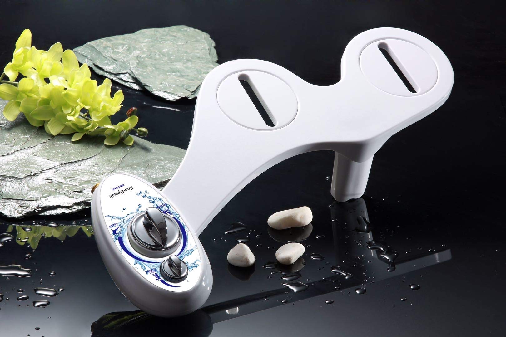 Bidet Toilet Attachment Eco-Splash Bidet Basic - Dual Nozzle - Cold Water - Self Cleaning Bidet Toilet Attachment