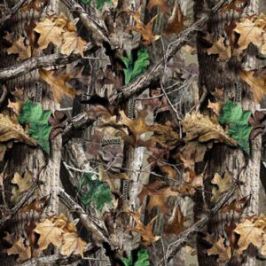 camouflage leaves cotton fabric - sold by the yard…