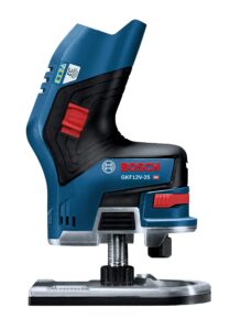 bosch 12v max palm edge, 13000 rpm ec brushless motor, bare tool router with cordless convenience, depth-adjustment system (renewed)