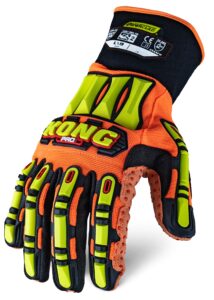 ironclad mens cut resistant work gloves, orange - yellow tpr, large pack of 1 us