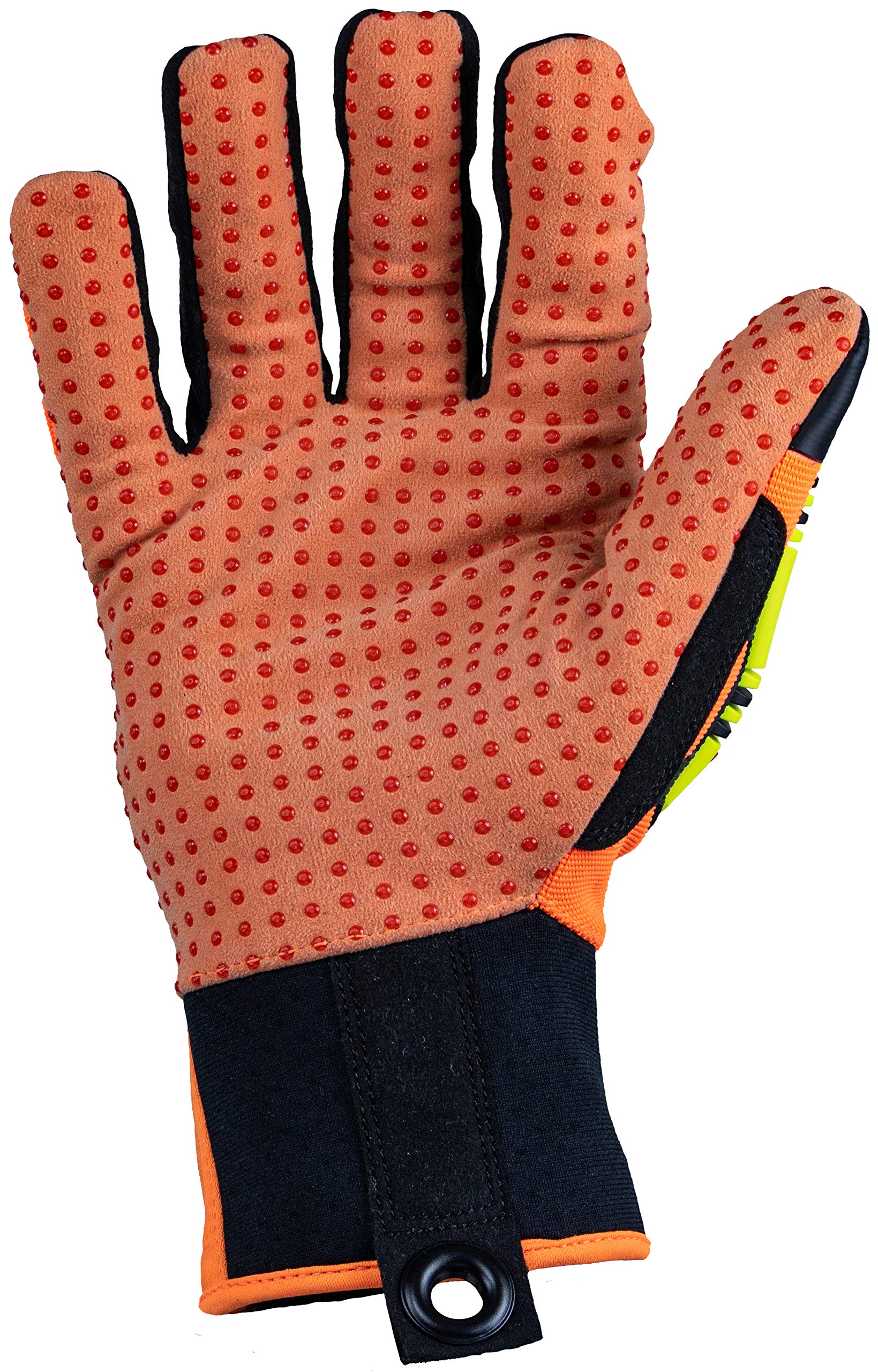 Ironclad mens Cut Resistant Work Gloves, Orange - Yellow Tpr, Large Pack of 1 US