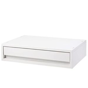 muji b7s7034 storage case, small, white/grey