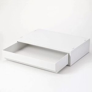 MUJI B7S7034 Storage Case, Small, White/Grey