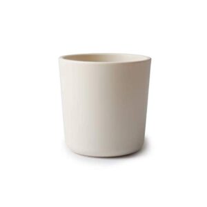 mushie Dinnerware Cups For Kids | Made in Denmark, Set of 2 (Ivory)