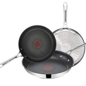 Tefal E304S344 Jamie Oliver Set x 3 Pan, 20-24-28 cm, 18/10 Steel