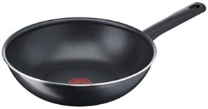 tefal b56419az, cookware, wok 28cm, black/white