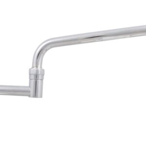 BK Resources Evolution Series Commercial Kitchen 18" Swing Double Jointed Spout, NSF, Stainless Steel, Heavy Duty Faucet Parts, 2.0 GPM Flow Rate