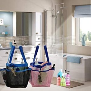 SPINFOX 2 Pack Mesh Shower Caddy, Quick Dry Shower Tote Bag Hanging Toiletry with 2 Handles for Shampoo, Conditioner, Soap and Other Bathroom Accessories