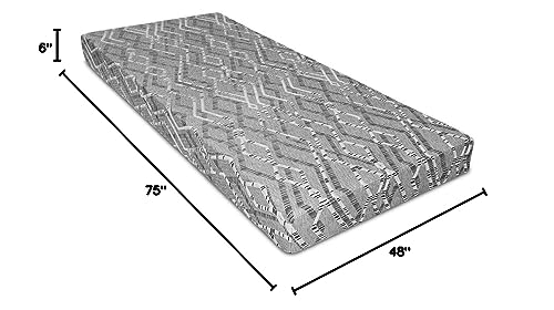 RV Elite Premium Grade Cool Gel Memory Foam Bunk Mattress, 6" RV Short Full