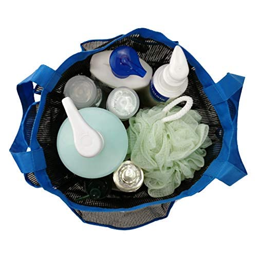 SPINFOX 2 Pack Mesh Shower Caddy, Quick Dry Shower Tote Bag Hanging Toiletry with 2 Handles for Shampoo, Conditioner, Soap and Other Bathroom Accessories