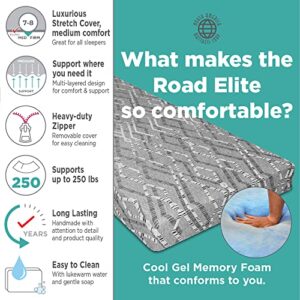 RV Elite Premium Grade Cool Gel Memory Foam Bunk Mattress, 6" RV Short Full