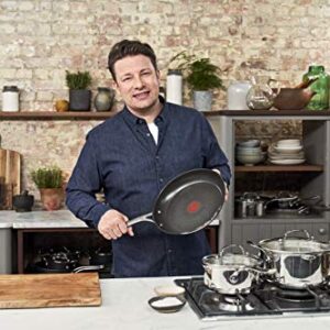 Tefal E304S344 Jamie Oliver Set x 3 Pan, 20-24-28 cm, 18/10 Steel