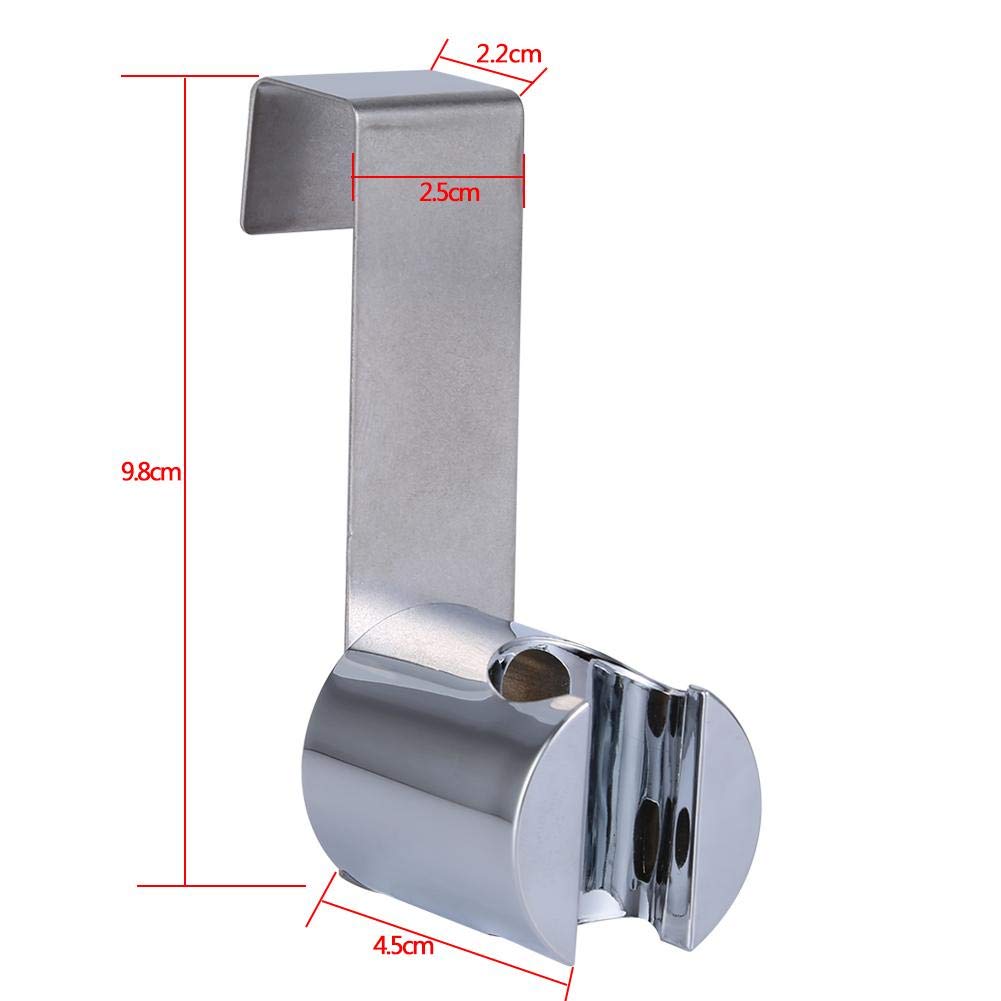 Professional tainless Steel+ABS Holder Hook Hanger for Hand Shower Toilet Bidet Sprayer Brushed (1#)