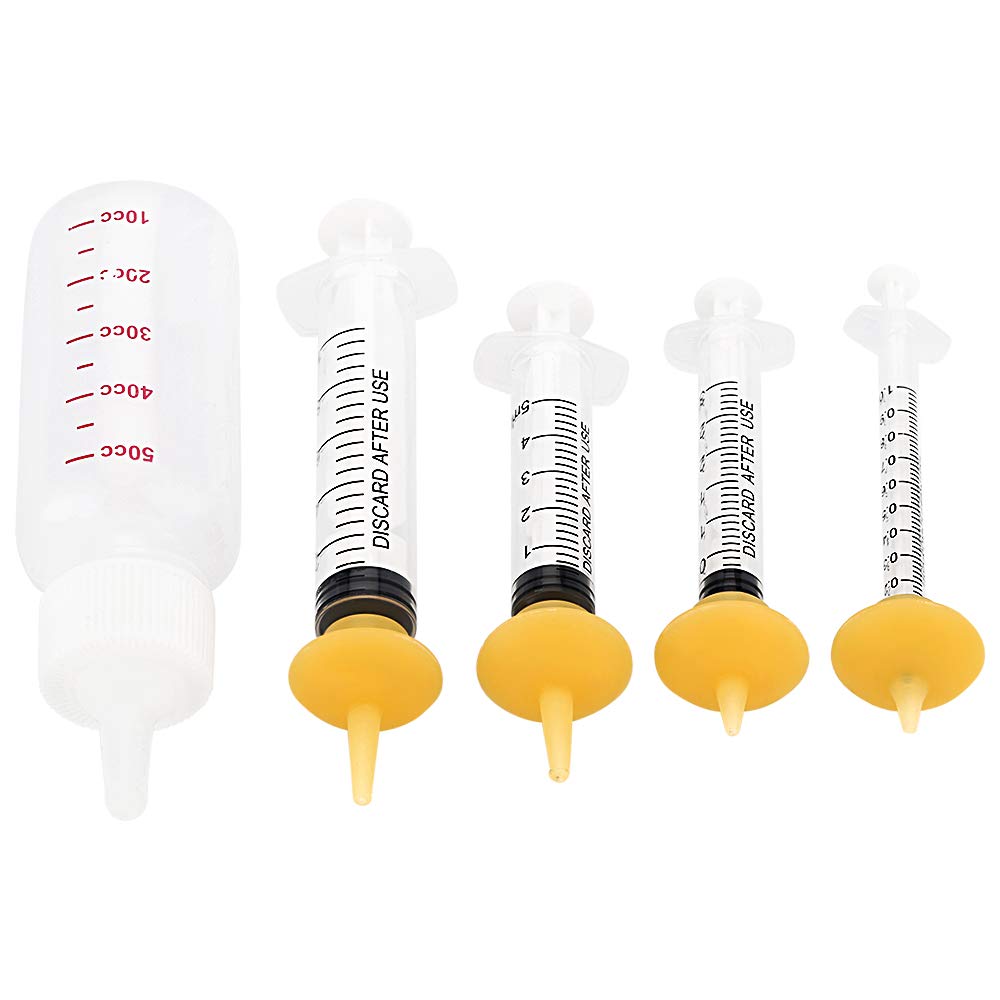 Xuanda Pet Feeding Bottle and Syringes with Nipples for Small Cat Dog Animals (Model 2)