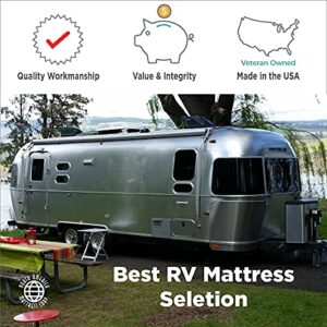 RV Elite Premium Grade Cool Gel Memory Foam Bunk Mattress, 6" RV Short Full