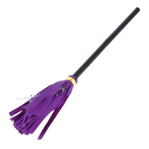 binaryabc halloween witches broom plastic broom,halloween cosplay costume props,halloween masquerade dress up costume decoration supplies(purple)