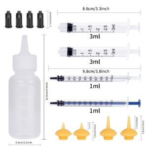 Xuanda Pet Feeding Bottle and Syringes with Nipples for Small Cat Dog Animals (Model 1)