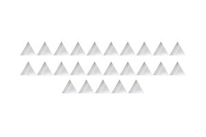 marketing holders 25 pack acrylic mirrors for crafts small 3" triangle tiles for diy projects event wall table decor 0.18" thick