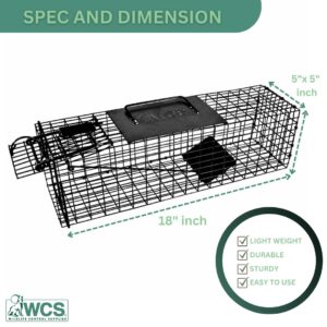 Special Squirrel Standard Cage Trap - Heavy Duty Black Mesh Snare - Safe and Effective Squirrel Control for Commercial and Residential Use - Great for Barns, Garages & Sheds