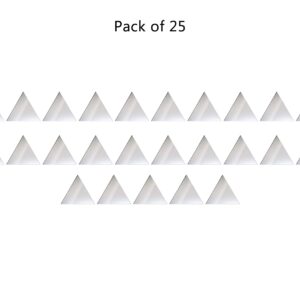 Marketing Holders 25 Pack Acrylic Mirrors for Crafts Small 3" Triangle Tiles for DIY Projects Event Wall Table Decor 0.18" Thick