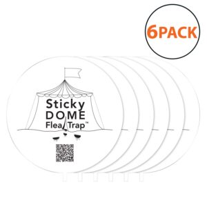 ASPECTEK Flea Trap Replacements Glue Discs, Sticky Dome Flea Trap Refills, Pack of 6, White