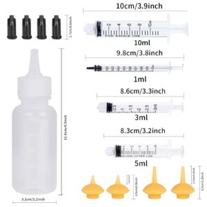 Xuanda Pet Feeding Bottle and Syringes with Nipples for Small Cat Dog Animals (Model 2)