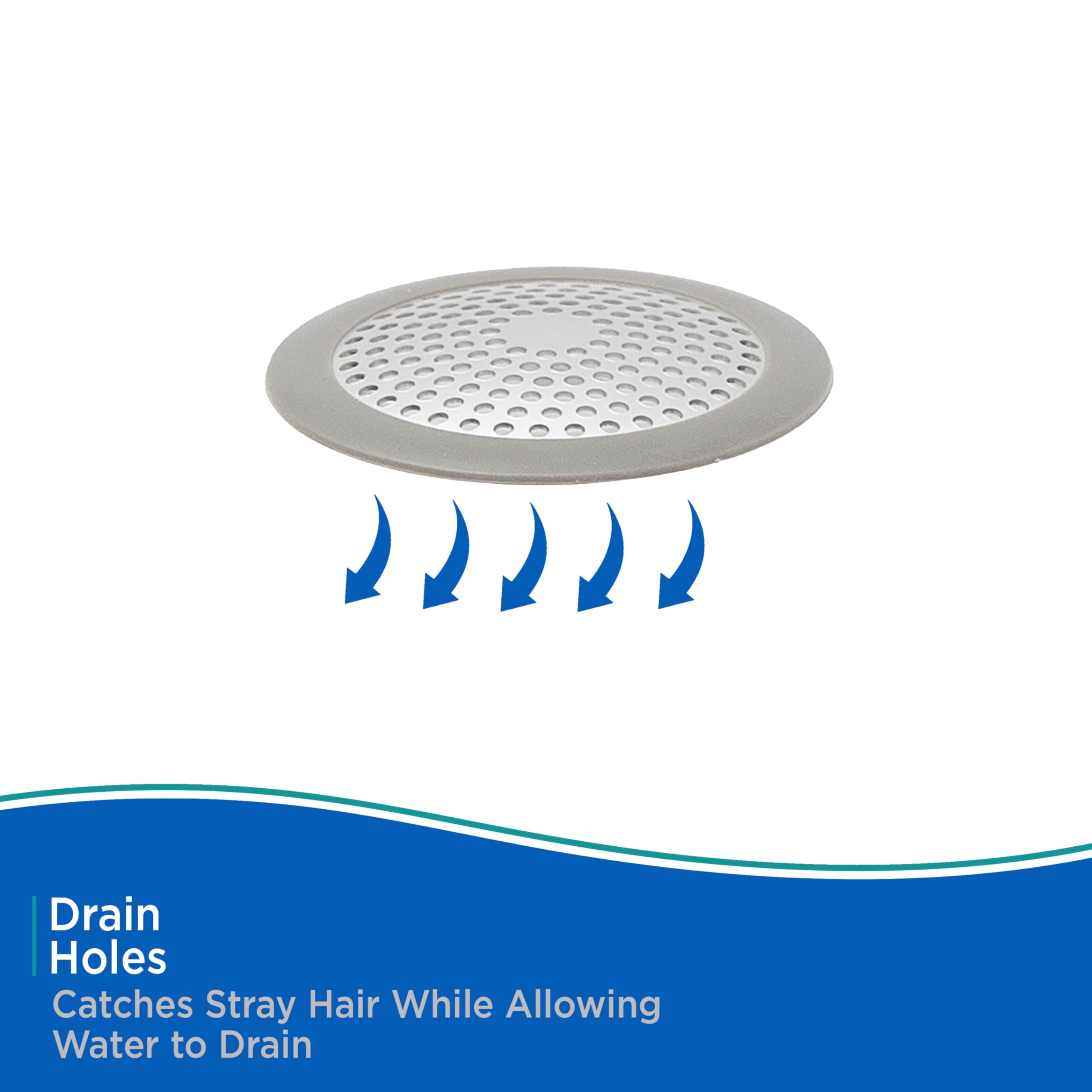 Kenney Bathtub Drain Cover, Silver