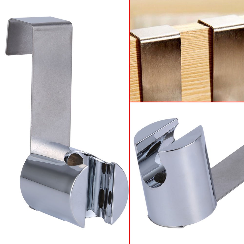 Professional tainless Steel+ABS Holder Hook Hanger for Hand Shower Toilet Bidet Sprayer Brushed (1#)