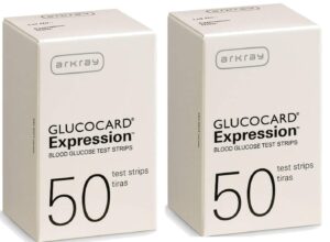 glucocard arkray expression 100 test strips