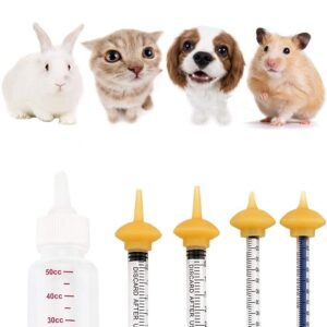 Xuanda Pet Feeding Bottle and Syringes with Nipples for Small Cat Dog Animals (Model 1)