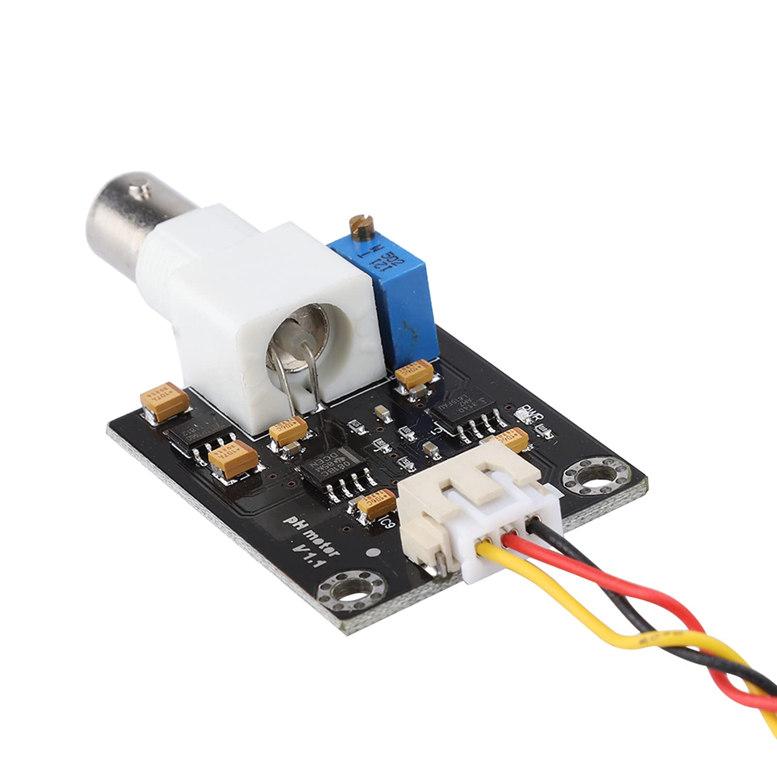 Liquid PH 0-14 Value Sensor Module Accuracy 0.1pH + BNC Connect Terminal PH Electrode Probe Kit, PH Detection detect Sensor Module for Arduino