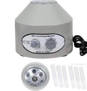 desktop electric lab laboratory centrifuge machine lab medical practice w/timer and speed control - low speed,4000 rpm, capacity 20 ml x 6-110v by calu luky