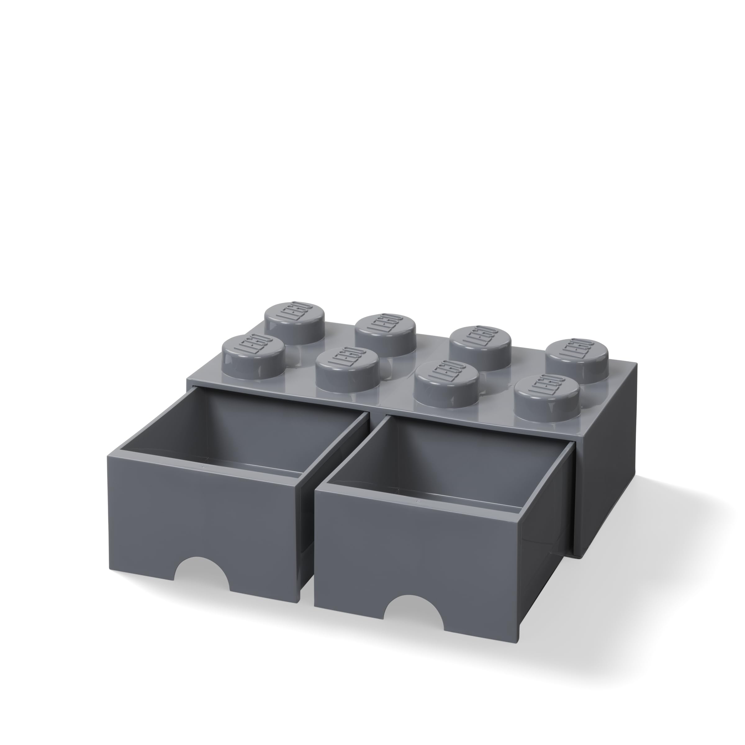 Room Copenhagen, Lego Brick Drawer - Stackable Storage and Décor - Brick 8, Dark Grey