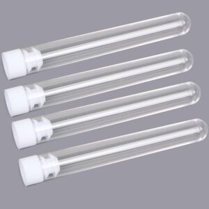 pzrt 4pcs sewing needles container transparent plastic needle storage container needlework tool 75mm x 12mm