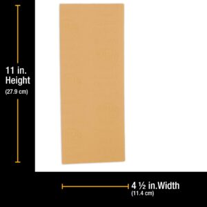 Dura-Gold Premium 1/2 Sheet Size Gold Sandpaper with Hook & Loop Backing, 3 Each 80, 120, 150, 220, 320 Grit Sanding Sheets, 15 Total - Wood Woodworking Automotive, Finishing Sander Hand Sanding Block