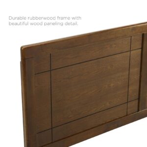 Modway Archie King Wood Headboard in Walnut