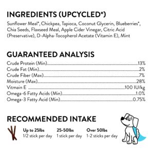 Shameless Pets Dental Treats for Dogs, The Tooth Berry - Healthy Dental Sticks with Immune Support for Teeth Cleaning & Fresh Breath - Dog Bones Dental Chews Free from Grain, Corn & Soy