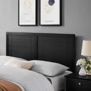 modway mod-6221-blk archie full wood headboard, black