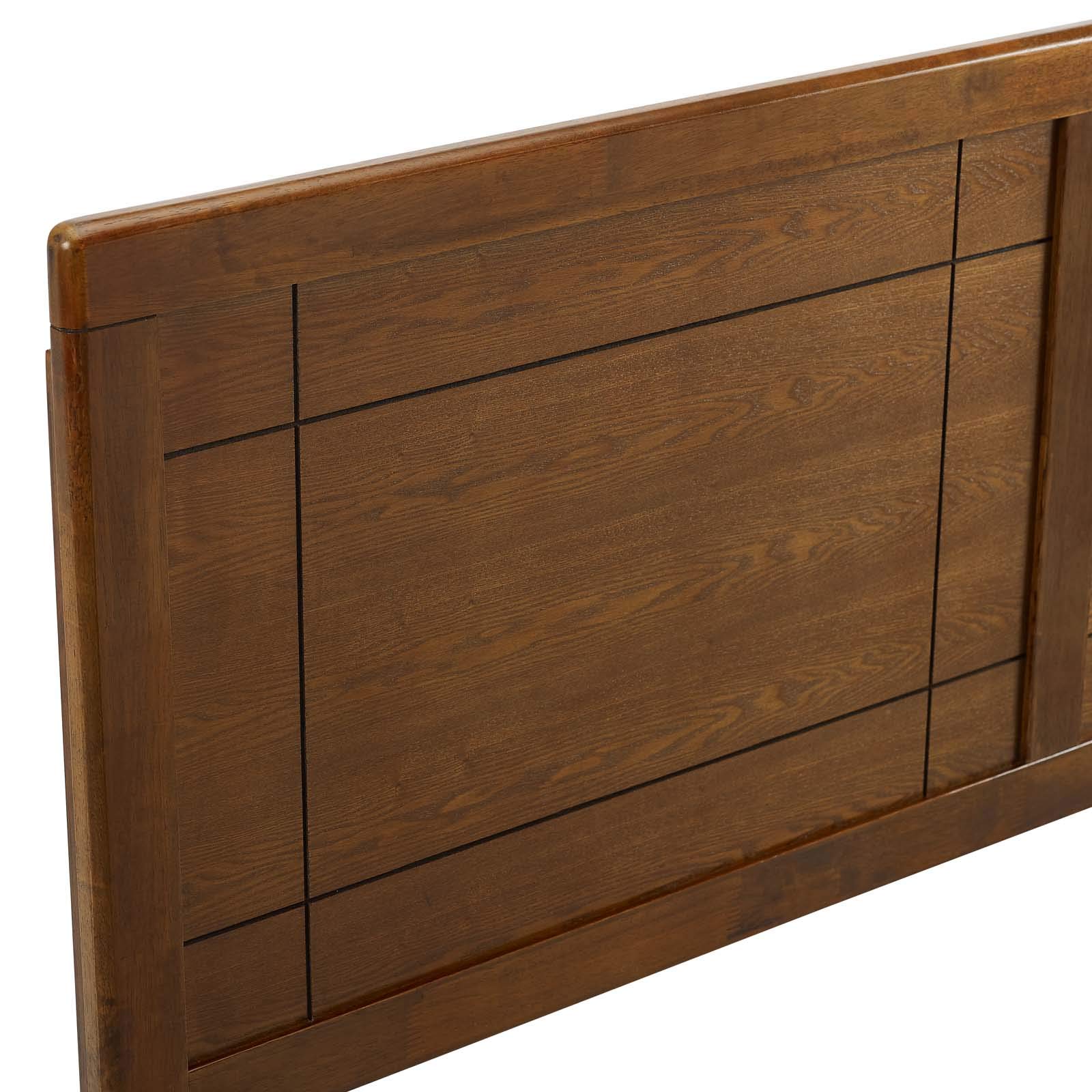 Modway Archie King Wood Headboard in Walnut