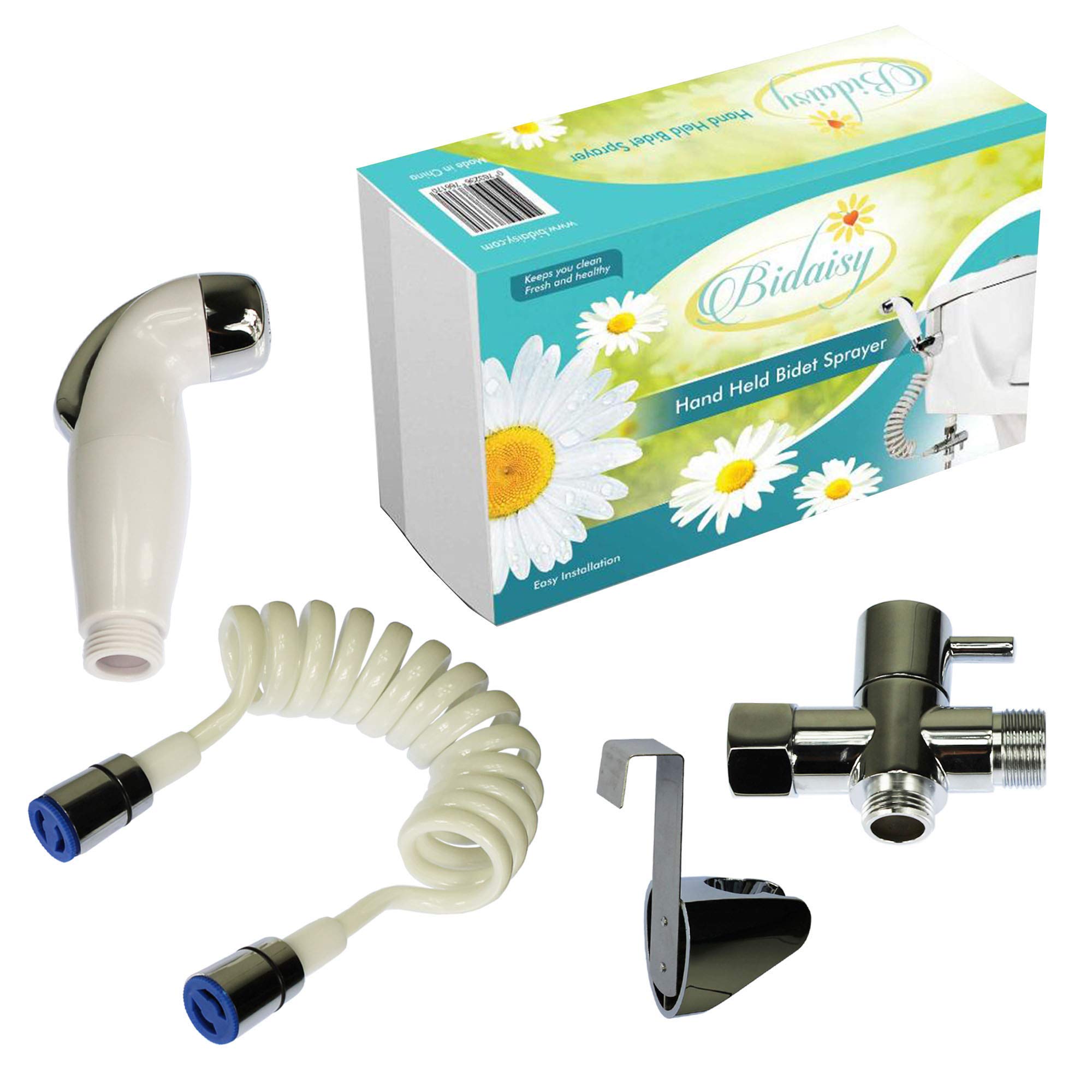 Hand Held Bidet Sprayer Sale White Toilet Attachment Complete Kit Feminine Hygiene Shattaf Diaper Wash Get Bidaisy Fresh and Clean