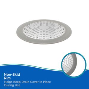 Kenney Bathtub Drain Cover, Silver