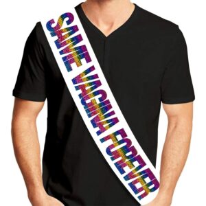 groom sash - bachelor party ideas, gifts, jokes and favors - lesbian bachelorette party sash for bride