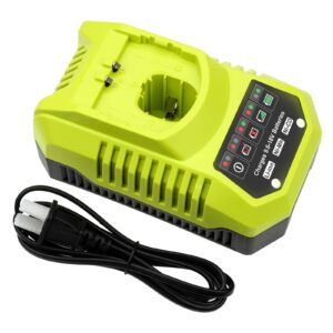 p117 fast charger for ryobi 9.6v~18v ni-cd&ni-mh lithium battery compatible with ryobi 18v 14.4v 12v 9.6v batteries p117 p100 p102 p103 p104 p105 p107 p108 p109 p119 p122 lithium-ion battery charger