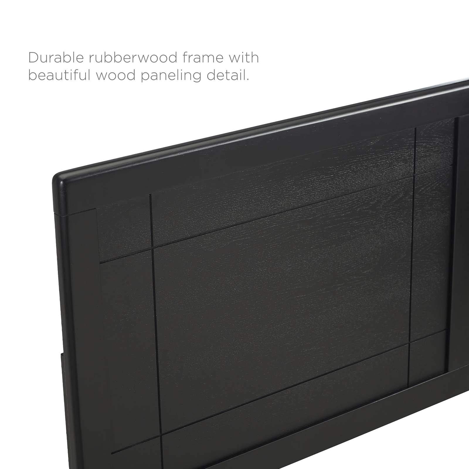 Modway MOD-6221-BLK Archie Full Wood Headboard, Black