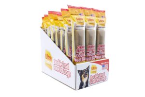 ultra chewy chicken double treat bones: long-lasting dog treats made in usa for large and small breeds, highly digestible, ideal for aggressive chewers (24 count)