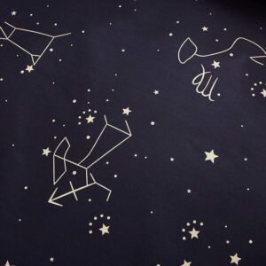 Feelyou Galaxy Bedding Set for Kids Boys Girls Starry Sky Duvet Cover Set Full Size Mysterious Constellation Pattern Comforter Cover Cute Teens Bedroom Decor Microfiber Zodiac Bedspread Cover