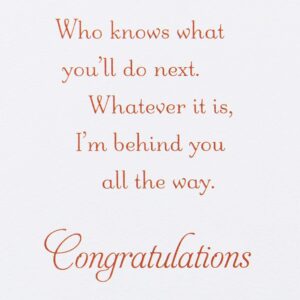 Hallmark Congratulations Card or Graduation Card (You Worked for This)