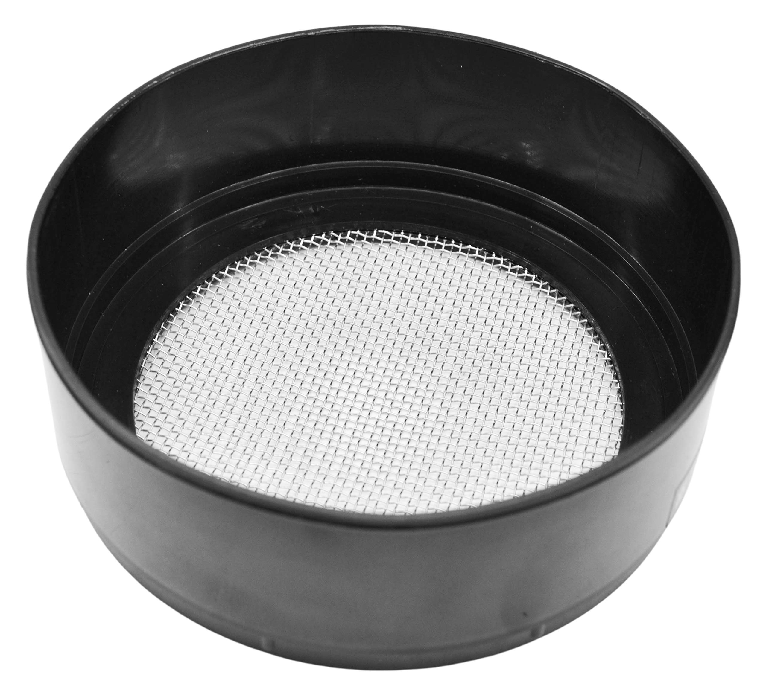 EISCO 6 Piece Stackable Assorted Mesh Sieve Set, 7 Inch - Plastic - Includes #5, 10, 60, and #230 Plus Bottom Pan and Cover