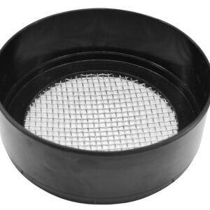 EISCO 6 Piece Stackable Assorted Mesh Sieve Set, 7 Inch - Plastic - Includes #5, 10, 60, and #230 Plus Bottom Pan and Cover